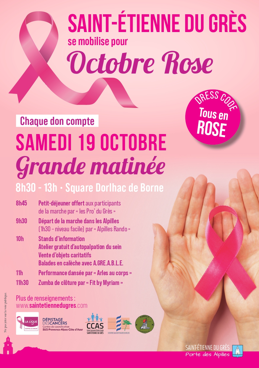 Octobre Rose : un mois d’actions solidaires à Saint-Étienne du Grès ...